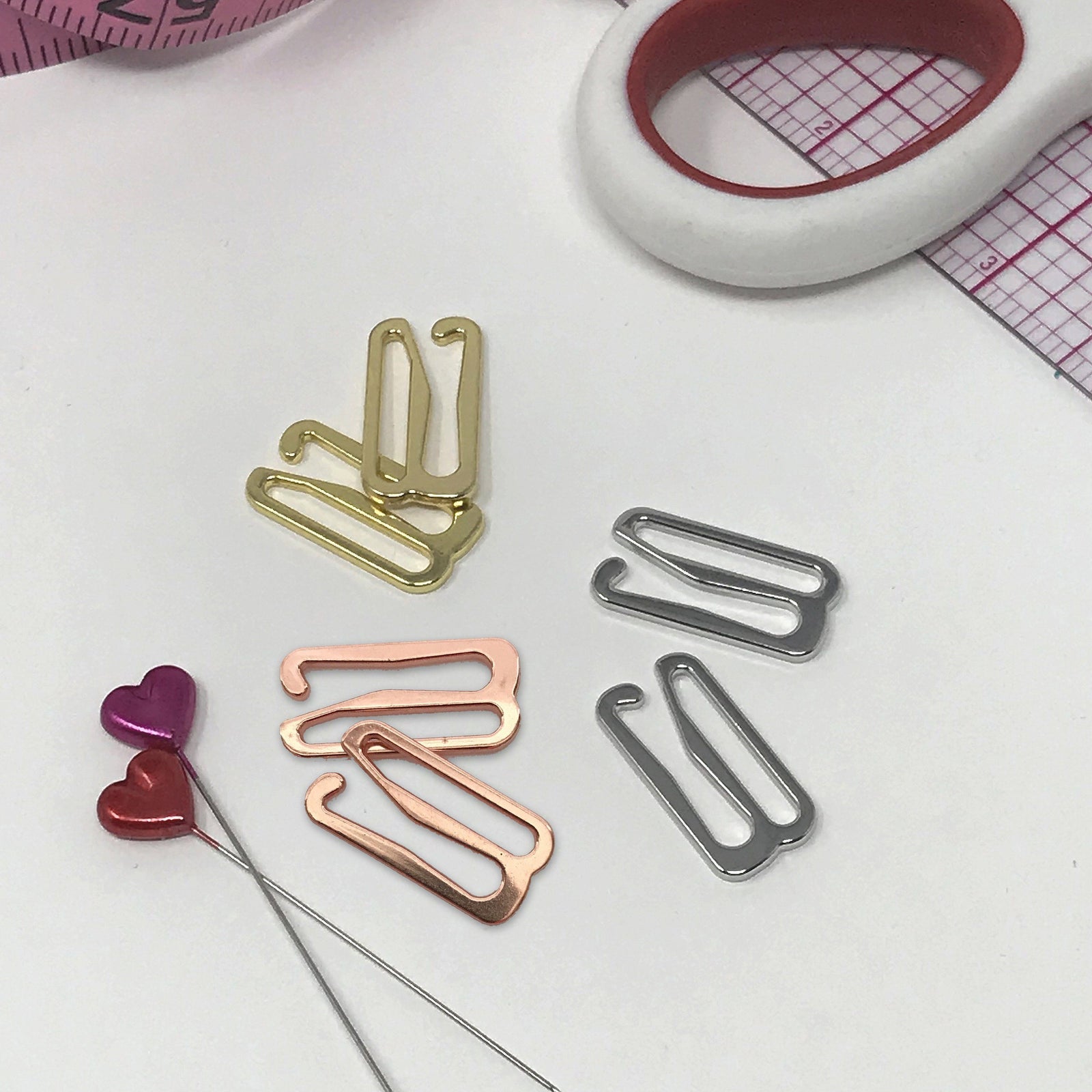 3/4" (20mm) or 1" (25mm) Bra Strap Slider Hooks- Set of 2 – Stitch Love ...